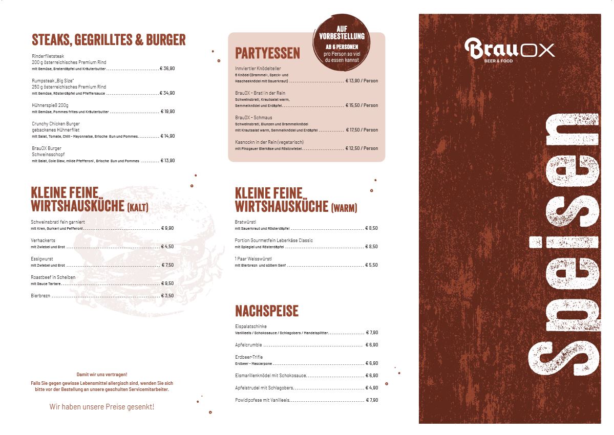 Beer & Food - Brau OX